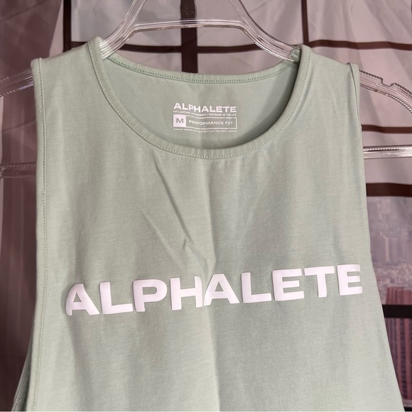 Alphalete | Shirts | Alphalete Flawed Mens Muscle Tee Tank Matcha Light ...